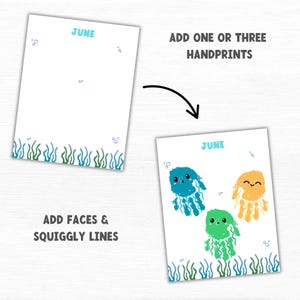 Handprint Monthly Memory Book | Handprint Art Keepsake | Toddler and ...