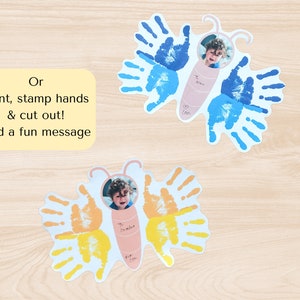 Mothers Day Butterfly Handprint Craft | Happy Mothers Day Activity ...