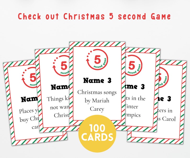 Christmas Gift Exchange White Elephant Party Game Yankee Swap Gift ...