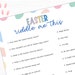 Printable Easter Riddle Me This Game Family Game Night Easter ...