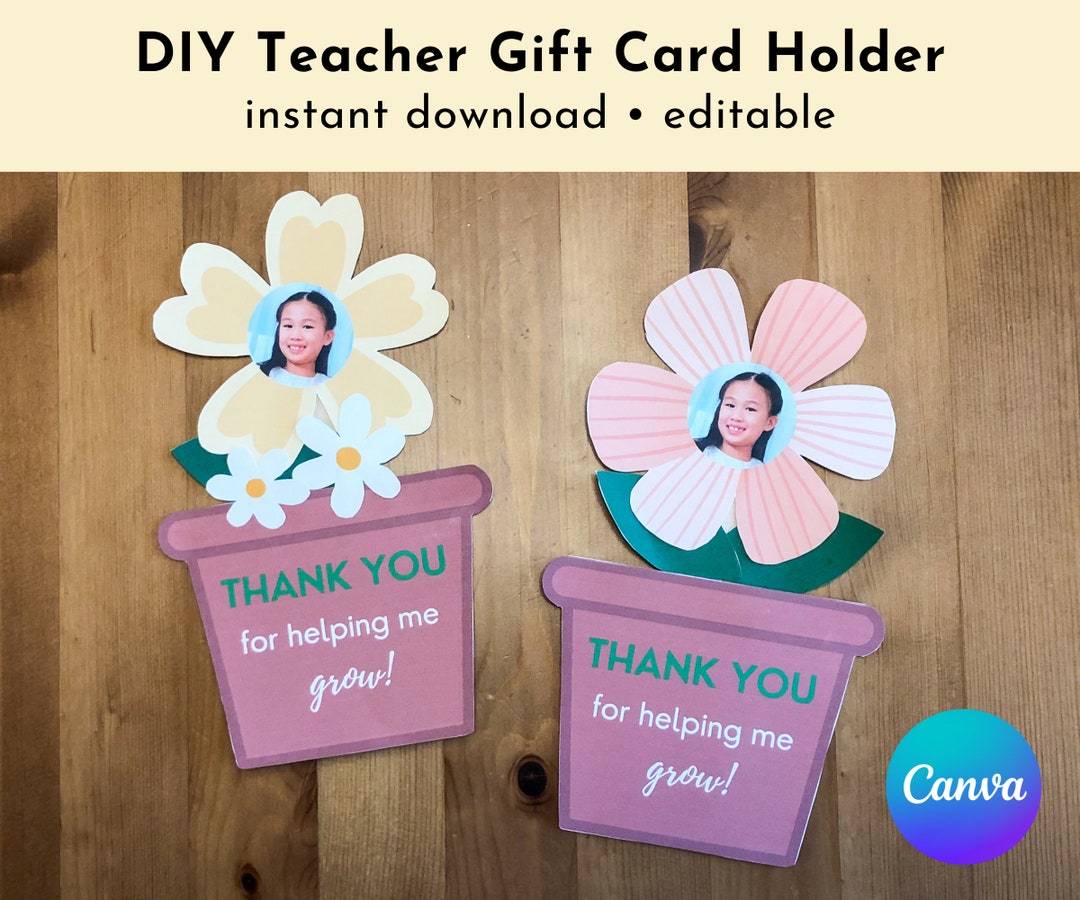 Teacher Appreciation DIY Gift Card Holder | Printable Teacher ...