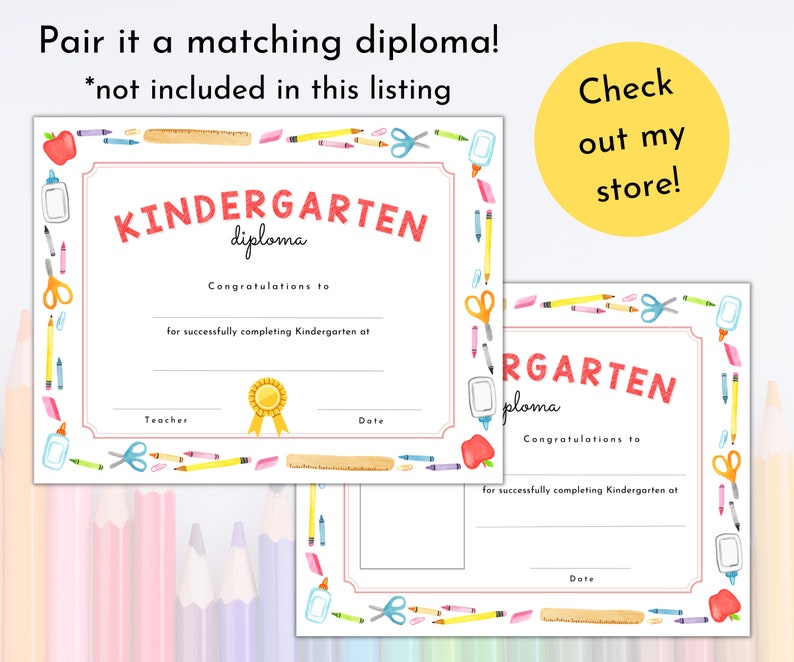 Kindergarten Graduation Keepsake School Memory Book - Etsy