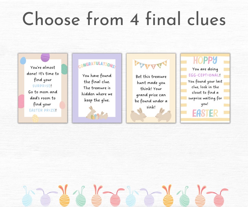 Indoor Easter Scavenger Hunt Printable Easter Treasure Hunt Easter Egg ...