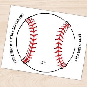 Father's Day Dad Handprint Craft | Printable Baseball Handprint Art ...
