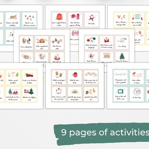 Kids Advent Calendar Activities | Advent Activity Cards | Printable ...