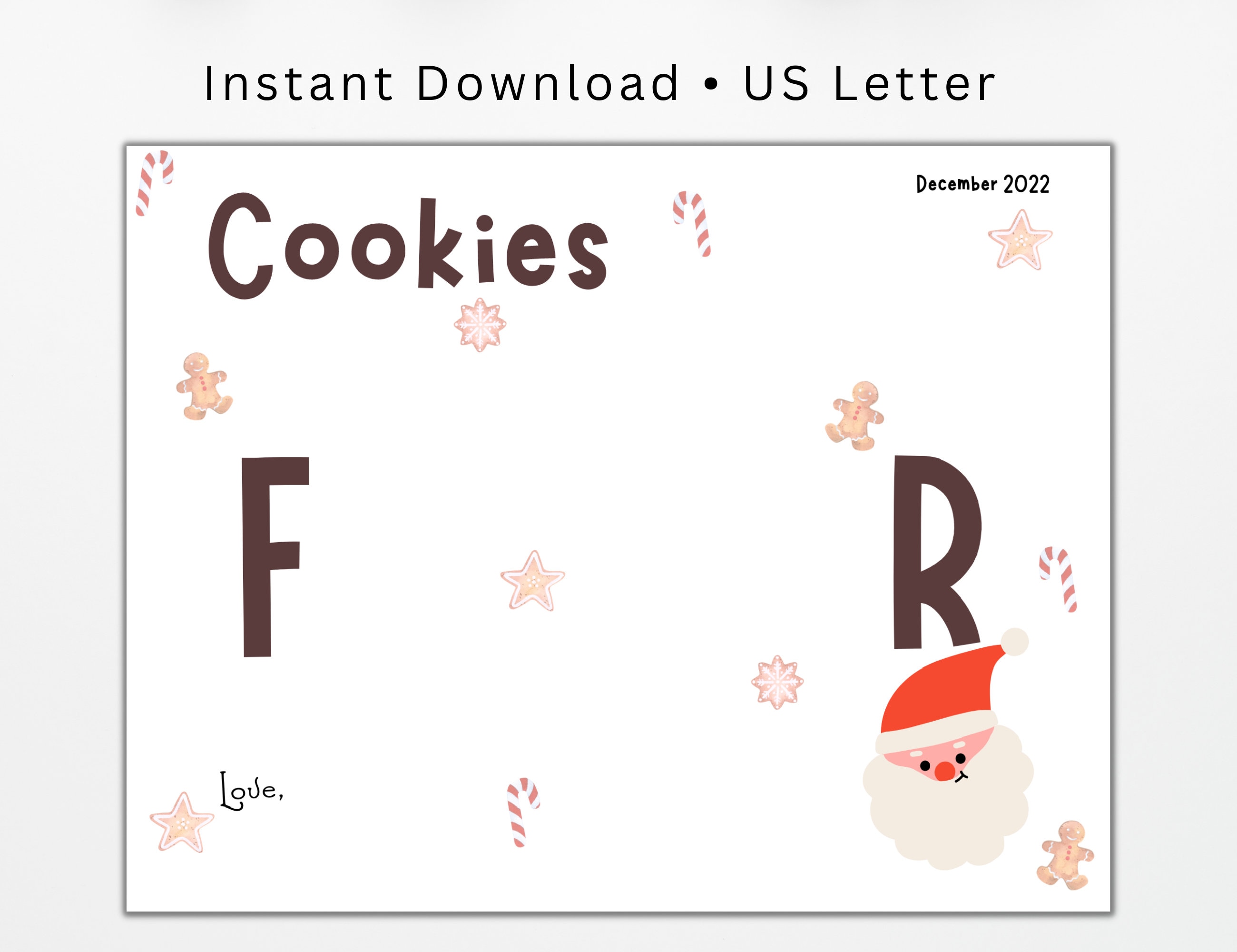 Christmas Handprint Art Cookies for Santa Handprint Preschool Christmas ...