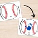 Father's Day Daddy Handprint Craft Printable Baseball Handprint Art ...