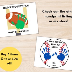 Father's Day Superhero Handprint Craft | Editable Handprint Art | First ...
