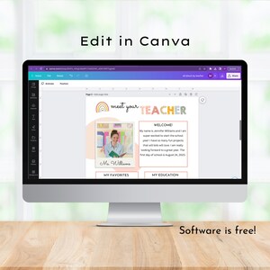Meet the Teacher Editable Template | Back to School Template | Editable ...