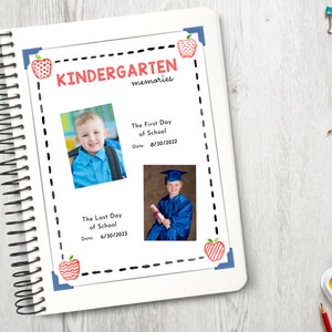 Kindergarten Graduation Keepsake | School Memory Book | Kindergarten ...