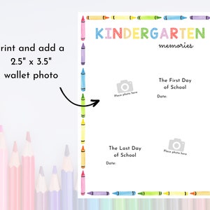 Kindergarten Graduation Keepsake | School Memory Book | Kindergarten ...