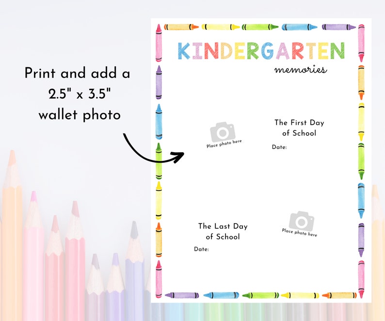 Kindergarten Graduation Keepsake | School Memory Book | Kindergarten ...