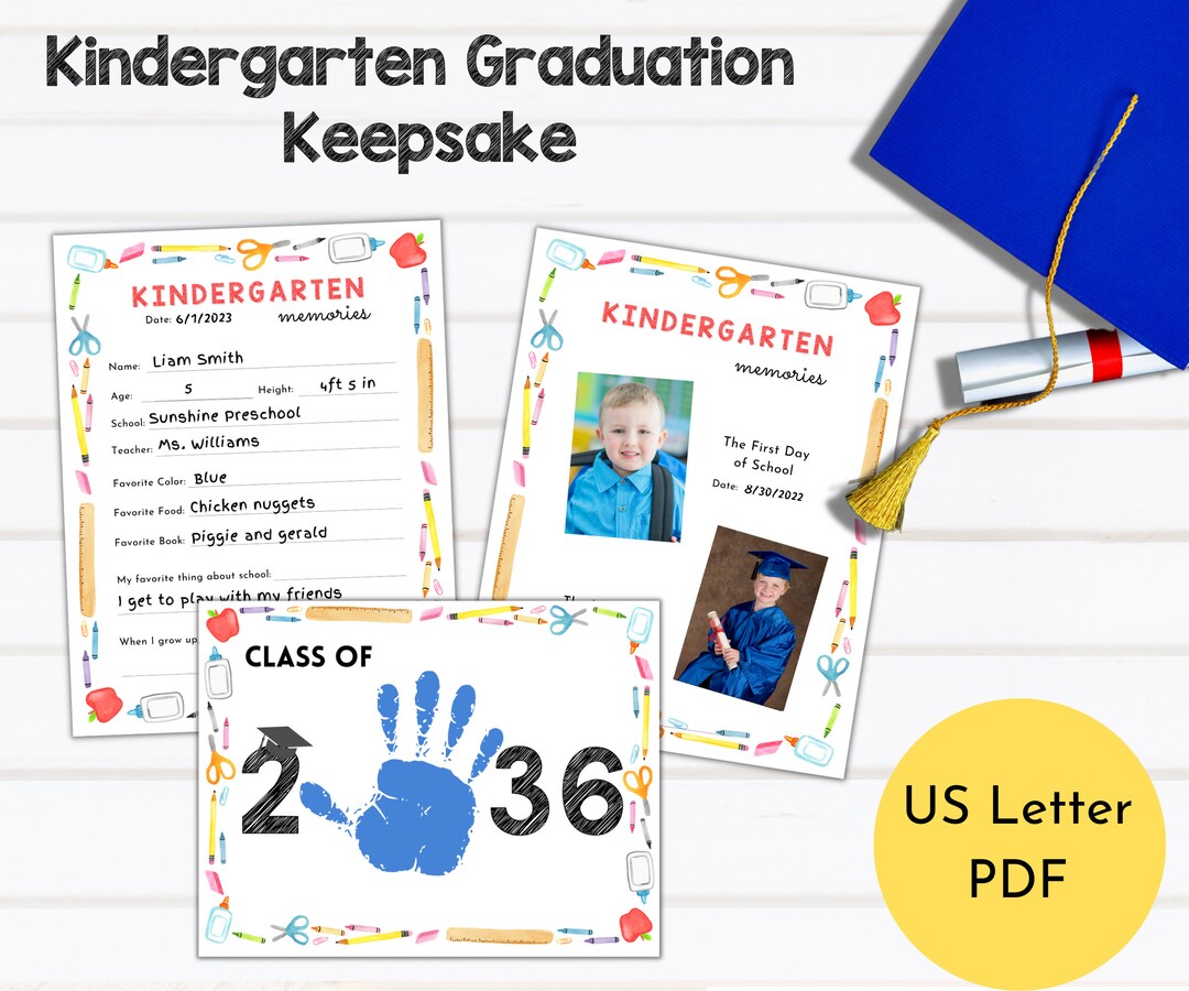 Kindergarten Graduation Keepsake School Memory Book - Etsy