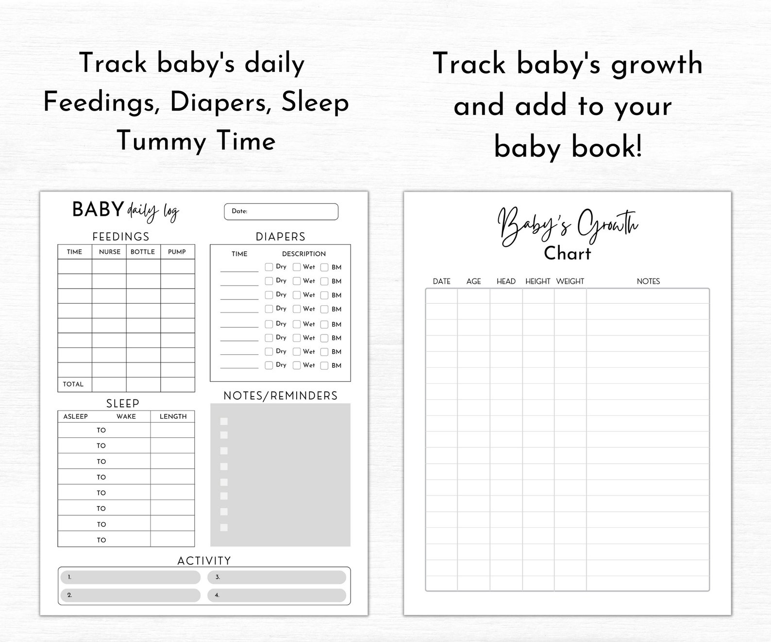 Pregnancy and Baby Checklist Bundle | Pregnancy Planner | Expecting Mom ...