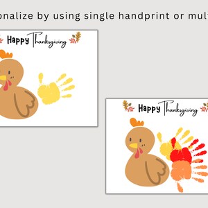 Printable Thanksgiving Handprint Activity | Turkey Handprint Art ...