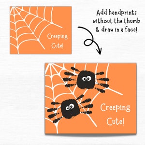 Halloween Handprint Craft | Footprint Art | Toddler Halloween Activity ...