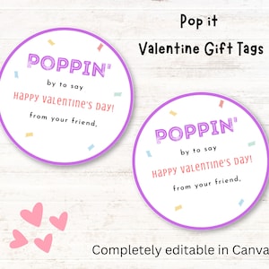 Printable Pop It Valentine | Classroom Valentines Cards | Pop It Fidget ...