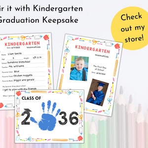 Printable Kindergarten Graduation Diploma | Kinder Certificate Editable ...