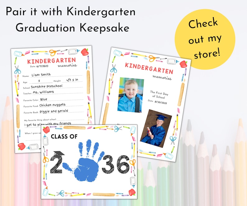 Printable Kindergarten Graduation Diploma Kinder Certificate Editable ...