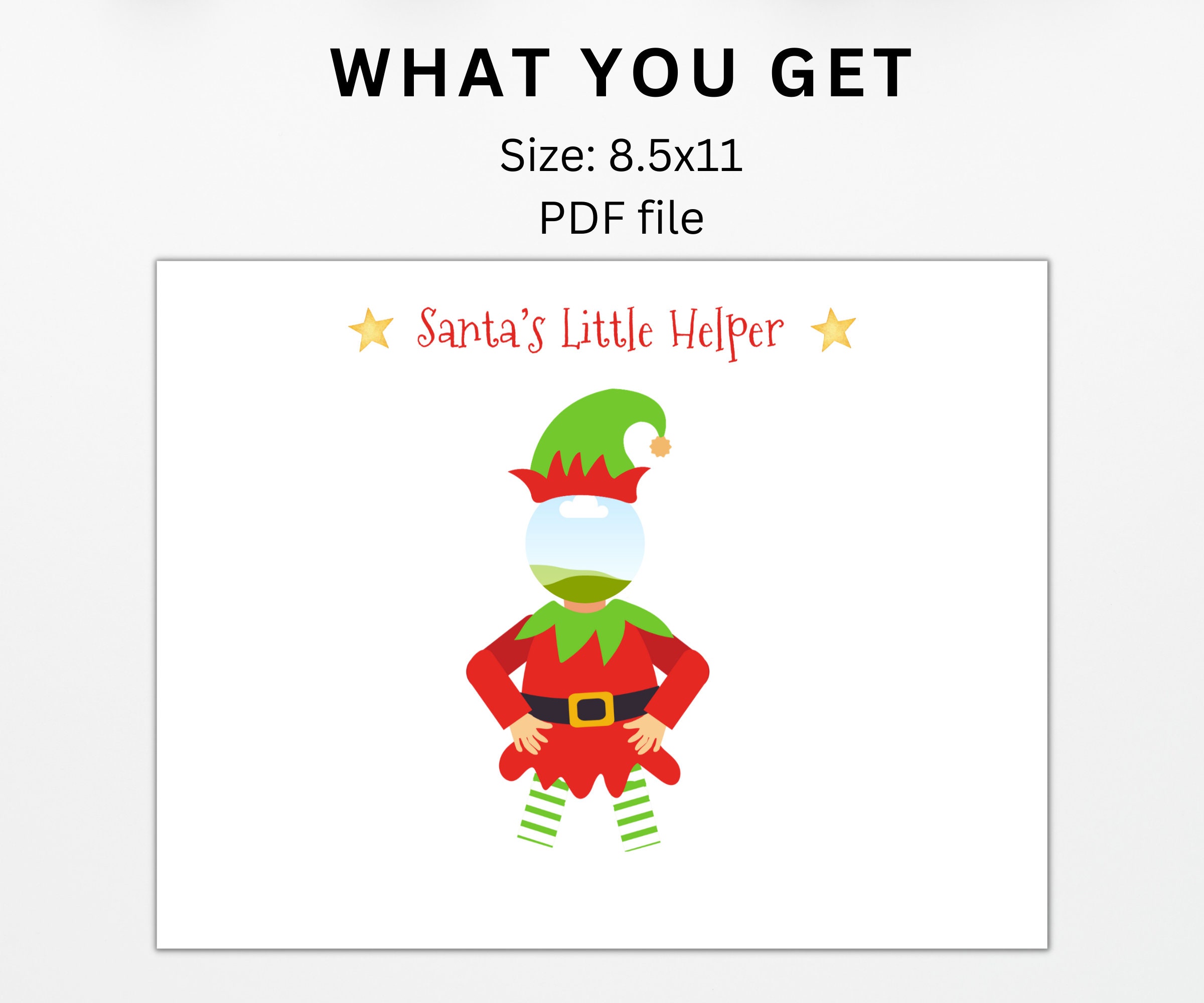 Elf Footprint Art | Baby's First Christmas Handprint Footprint Activity ...