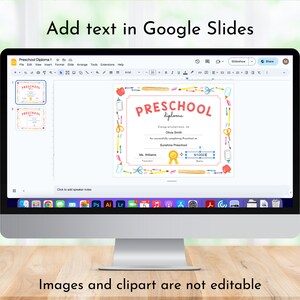 Printable Kindergarten Graduation Diploma | Kinder Certificate Editable ...