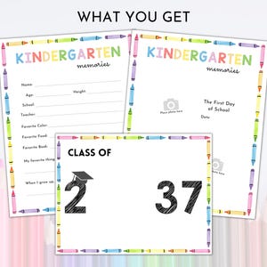 Kindergarten Graduation Keepsake | School Memory Book | Kindergarten ...