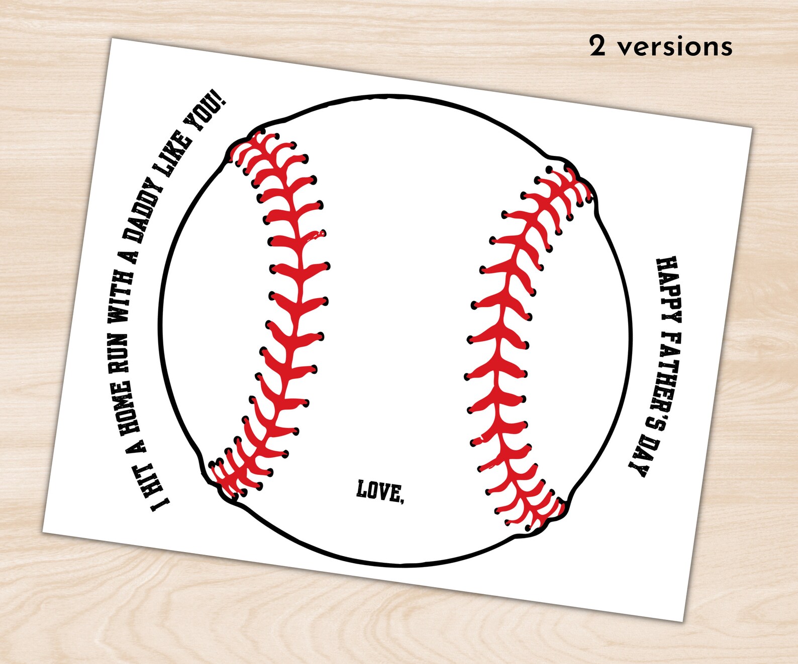 Father's Day Daddy Handprint Craft Printable Baseball Handprint Art ...