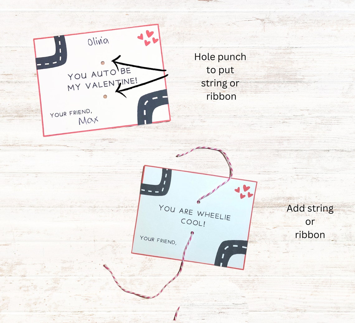 Printable Classroom Valentines | Kids School Valentines | Race Car ...