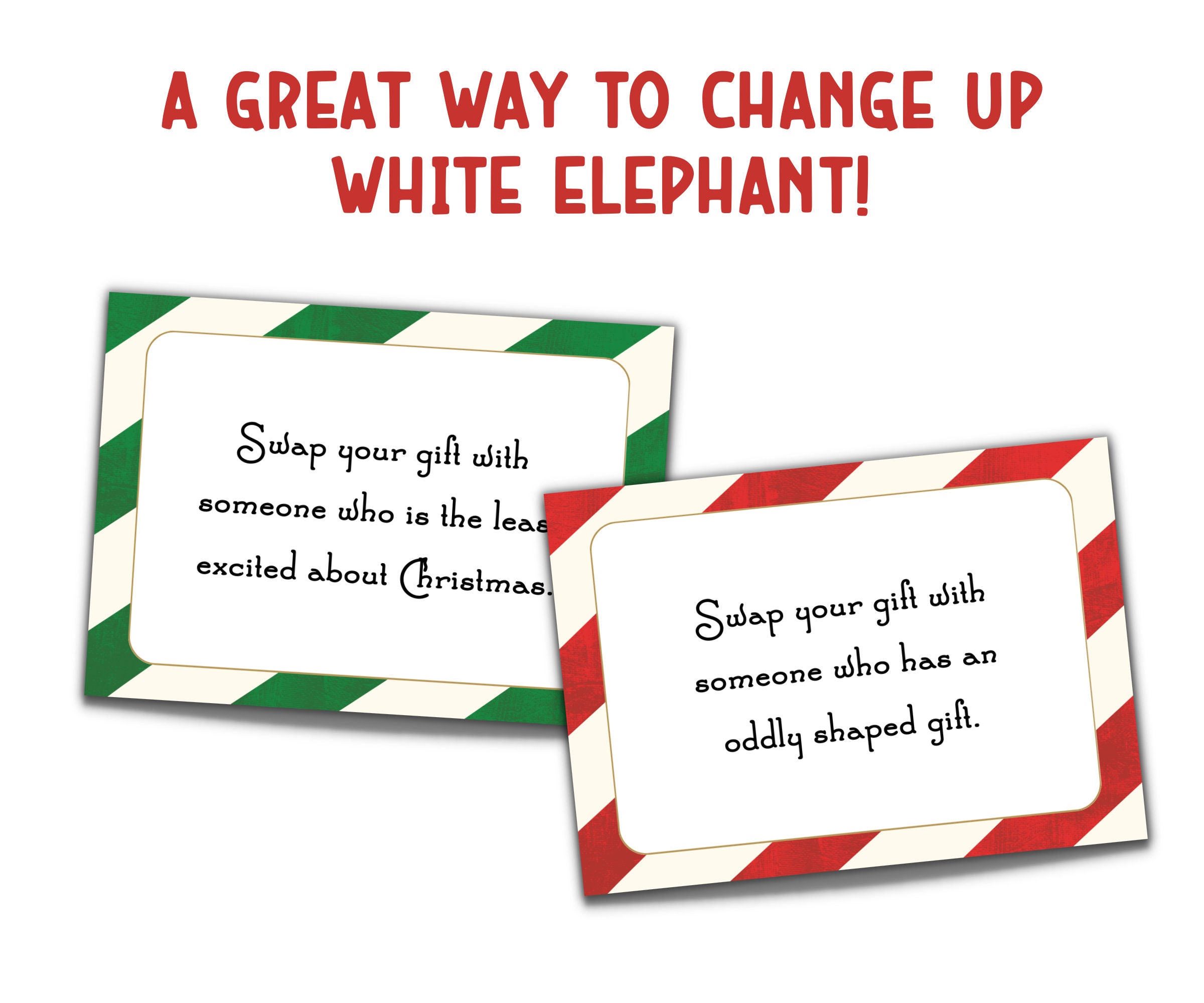 Christmas Gift Exchange White Elephant Party Game Yankee Swap Gift ...