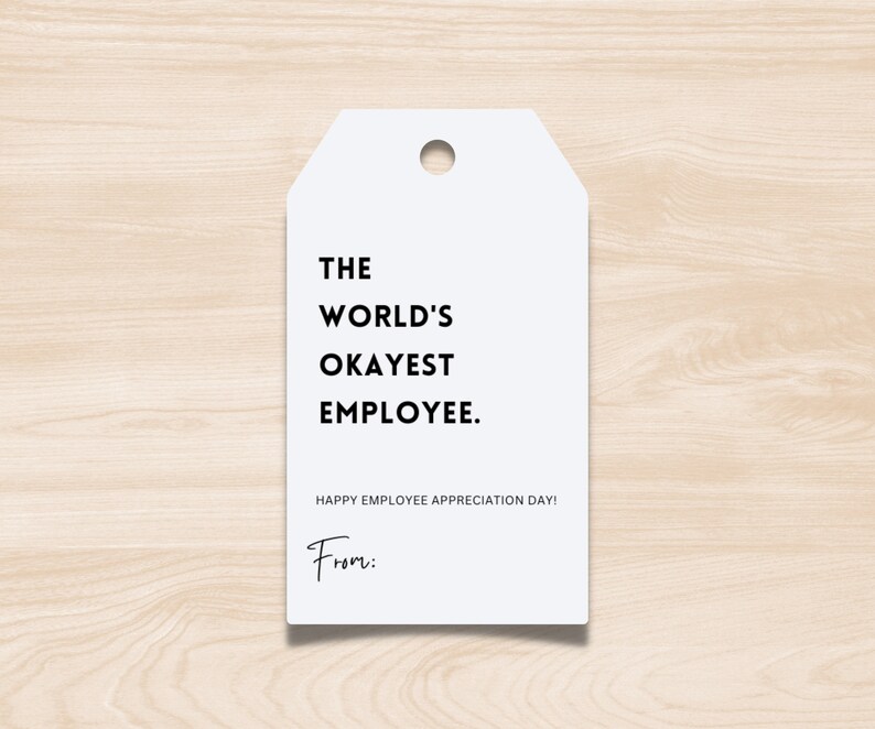Funny Employee Appreciation Gift Tags Staff Appreciation Week Printable ...