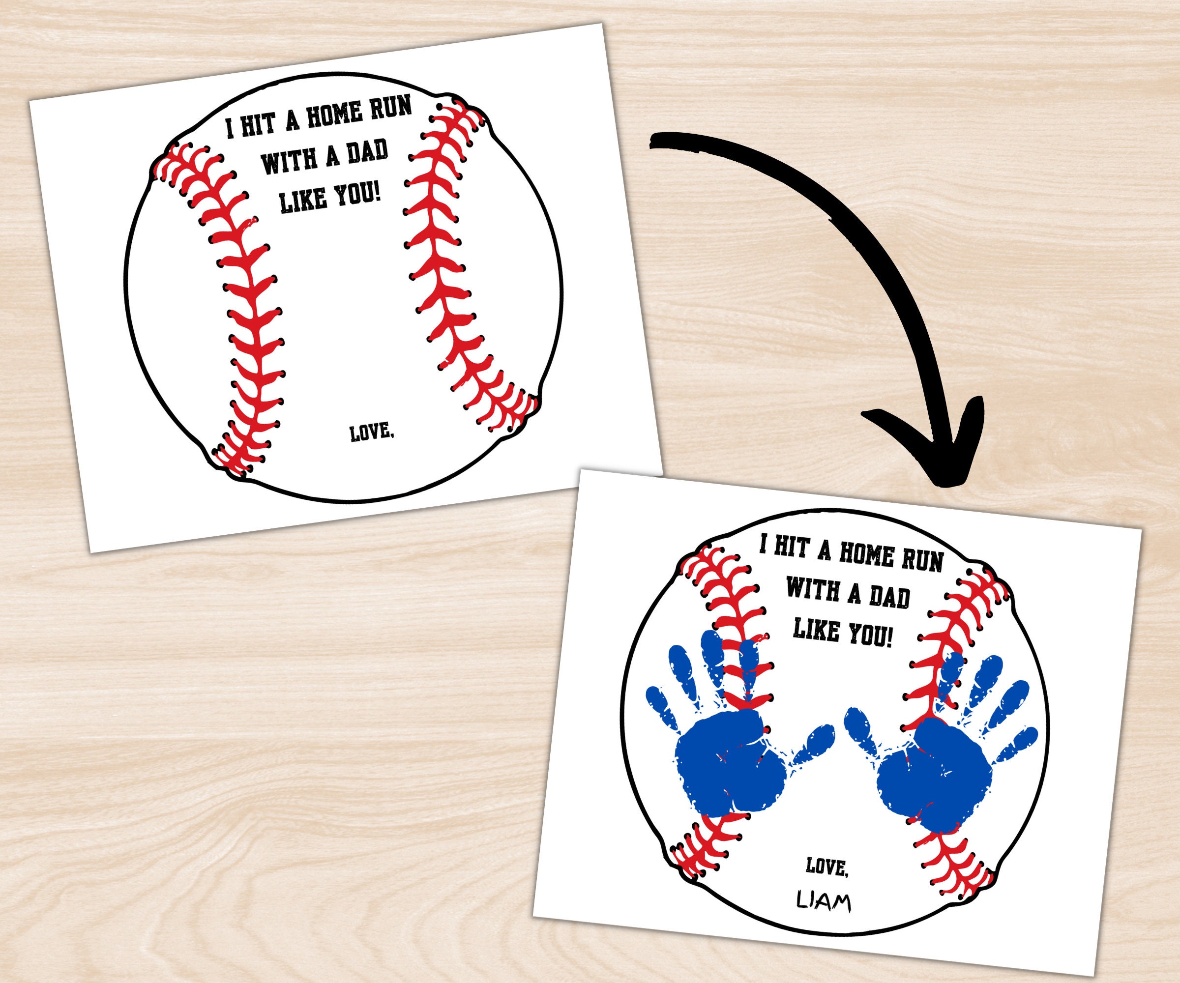 Father's Day Handprint Craft Bundle First Father's - Etsy