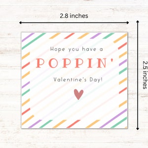 Pop It Valentine Gift Tags | Printable Classroom Valentines | Pop It ...