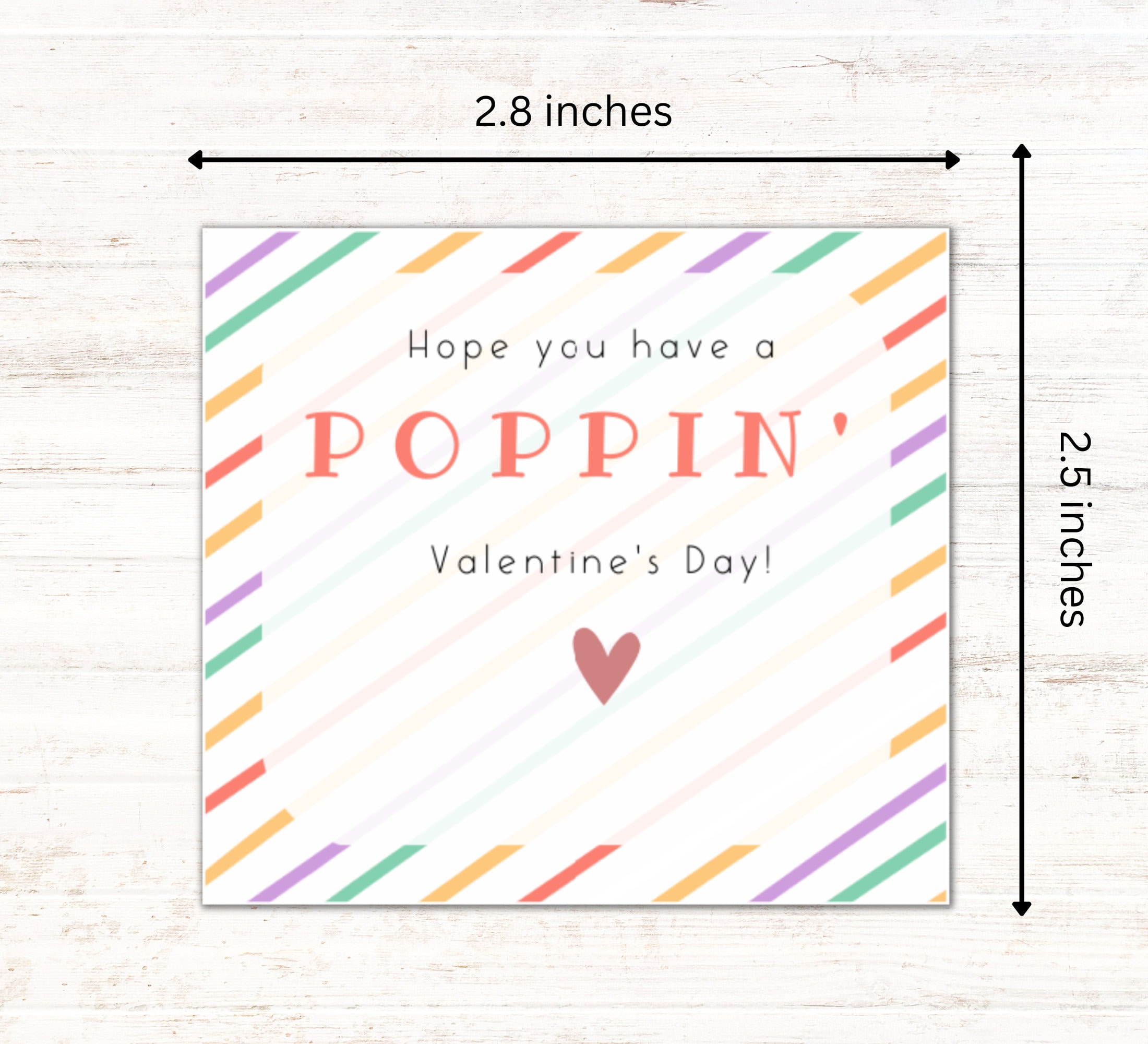 Pop It Valentine Gift Tags Printable Classroom Valentines Pop It Fidget ...