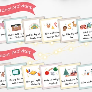 Kids Advent Calendar Activities | Advent Activity Cards | Printable ...