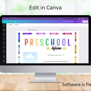 Printable Kindergarten Graduation Diploma | Kindergarten Certificate ...