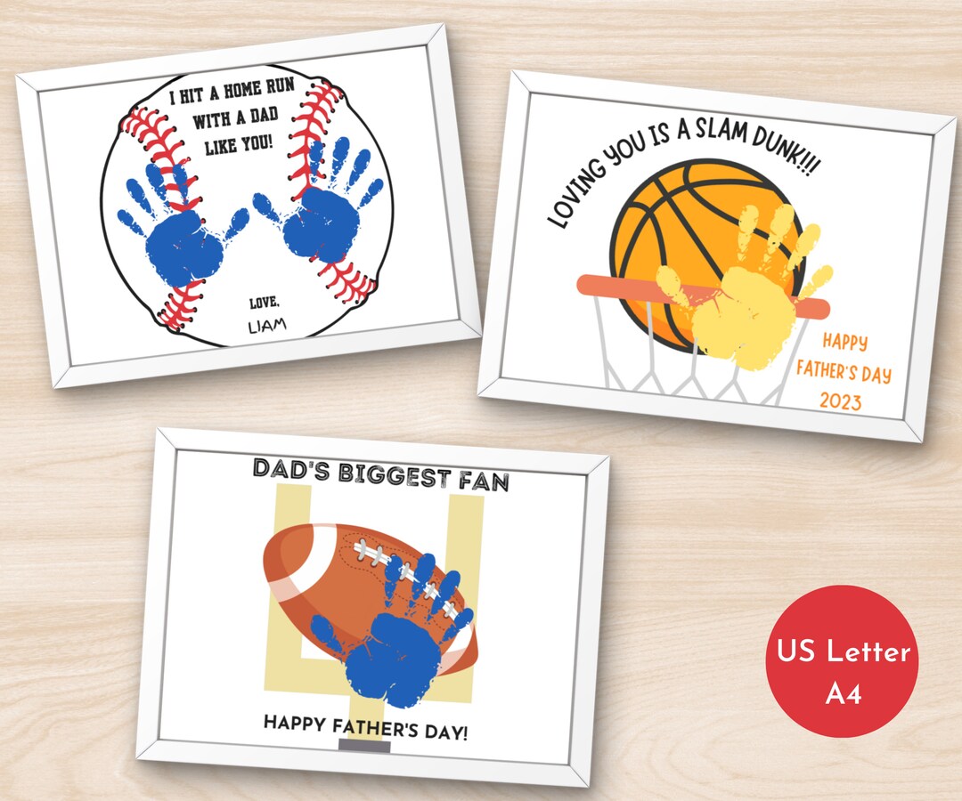 Father's Day Handprint Craft Bundle | First Father's Day Gift | Daycare ...