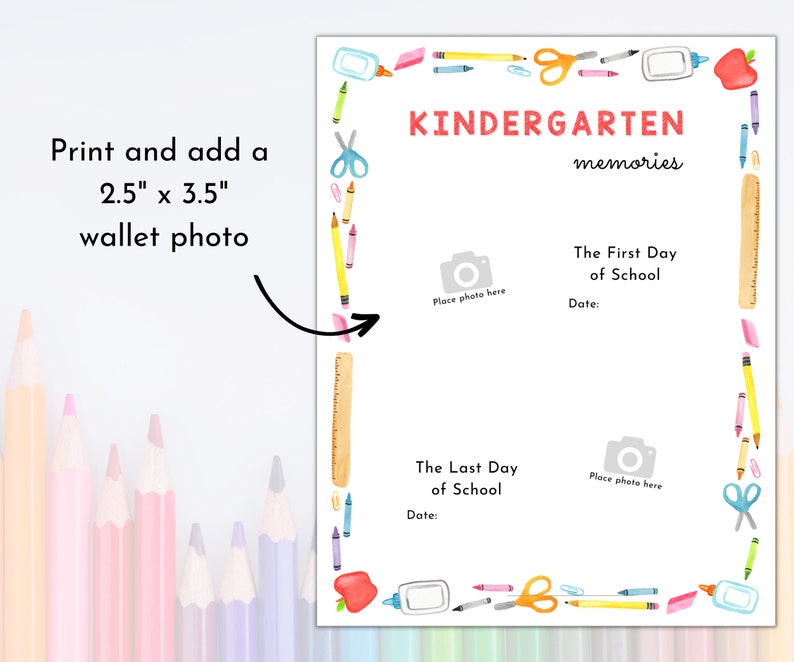 Kindergarten Graduation Keepsake School Memory Book - Etsy
