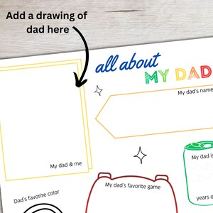 Father's Day All About My Dad Questionnaire | First Father's Day ...