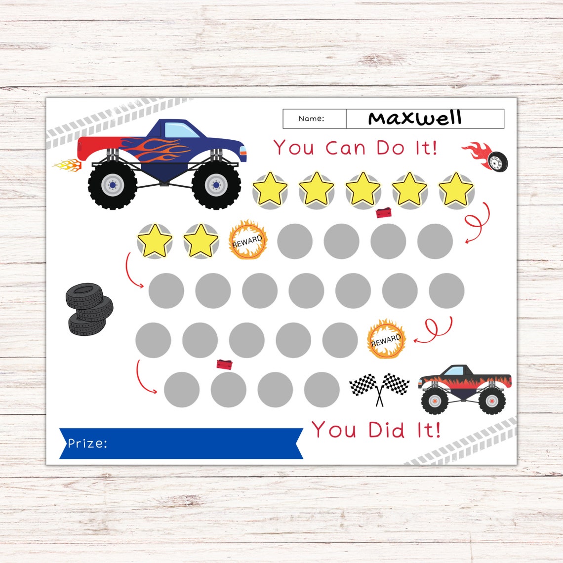 Kids Reward Chart Potty Training Chart Chore Chart for Kids Printable ...