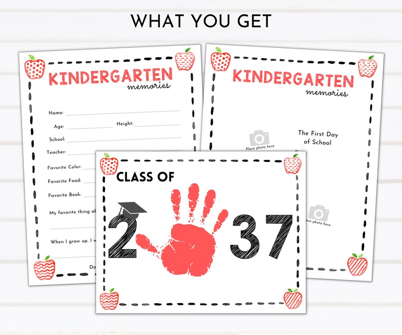 Kindergarten Graduation Keepsake School Memory Book Kindergarten ...