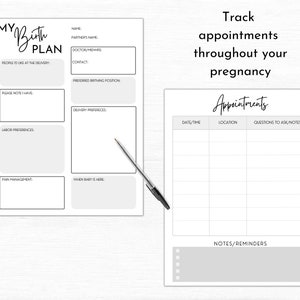 Pregnancy and Baby Checklist Bundle | Pregnancy Planner | Expecting Mom ...