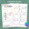 Teacher Appreciation Week All About My Teacher Questionnaire ...