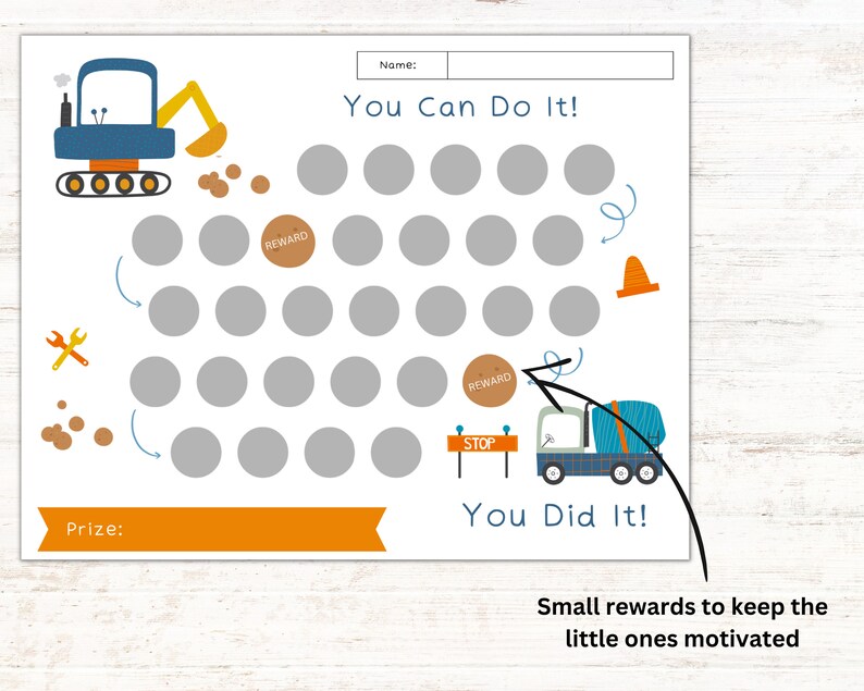 Reward Chart for Kids Potty Training Chart Chore Chart for - Etsy