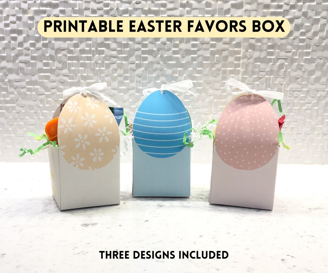 Printable Easter Egg Party Favors | Easter Party Table Decor | Kids ...