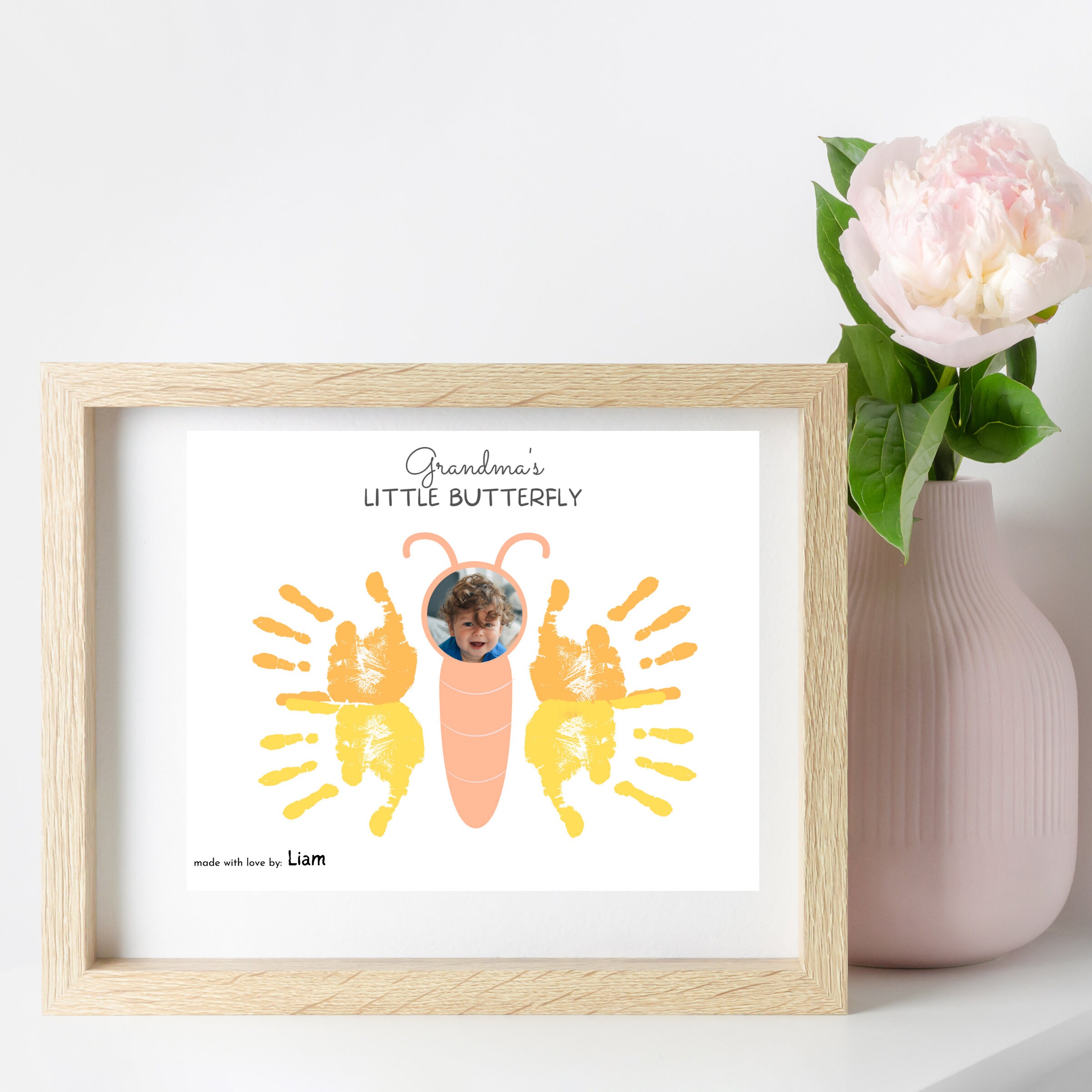 Grandparents Day Butterfly Handprint Craft Best Grandma Ever Grandma ...