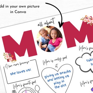 All About Mom Mother's Day Keepsake | Printable All About Mom Interview ...