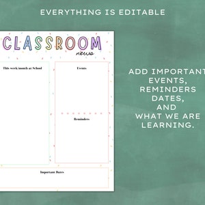 Meet the Teacher Editable Template | Back to School Template | Editable ...