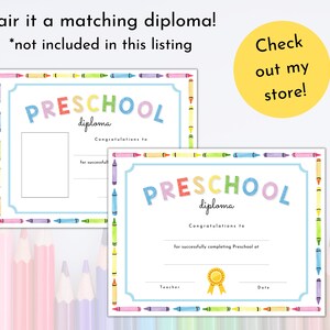 Preschool Graduation Keepsake | School Memory Book | Preschool ...