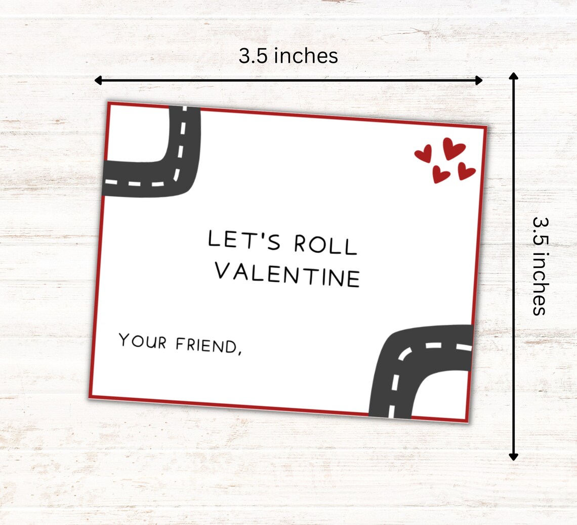 Printable Classroom Valentines Kids School Valentines Race - Etsy