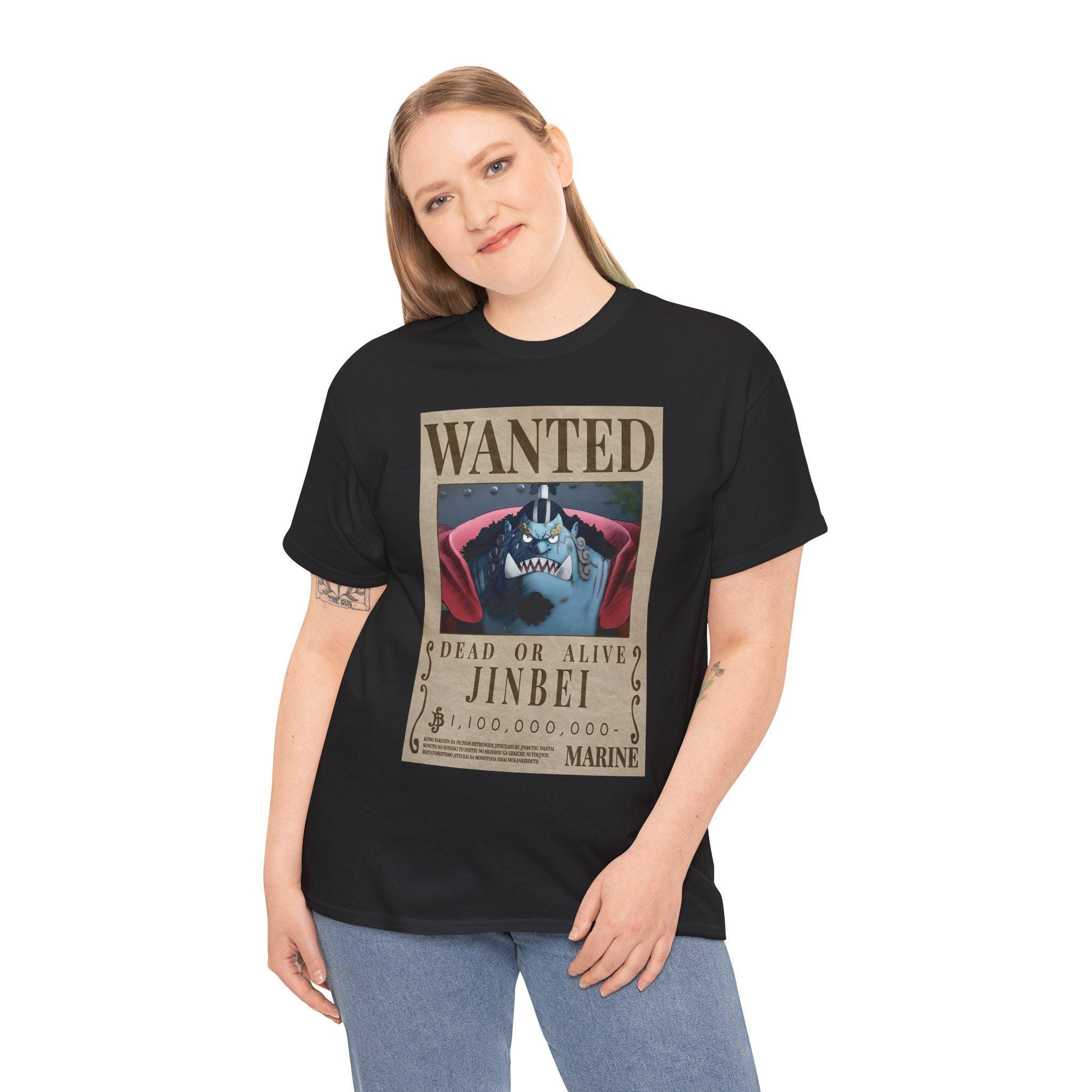One Piece Wanted Poster Jinbei wano/egghead Graphic T-shirt - Etsy